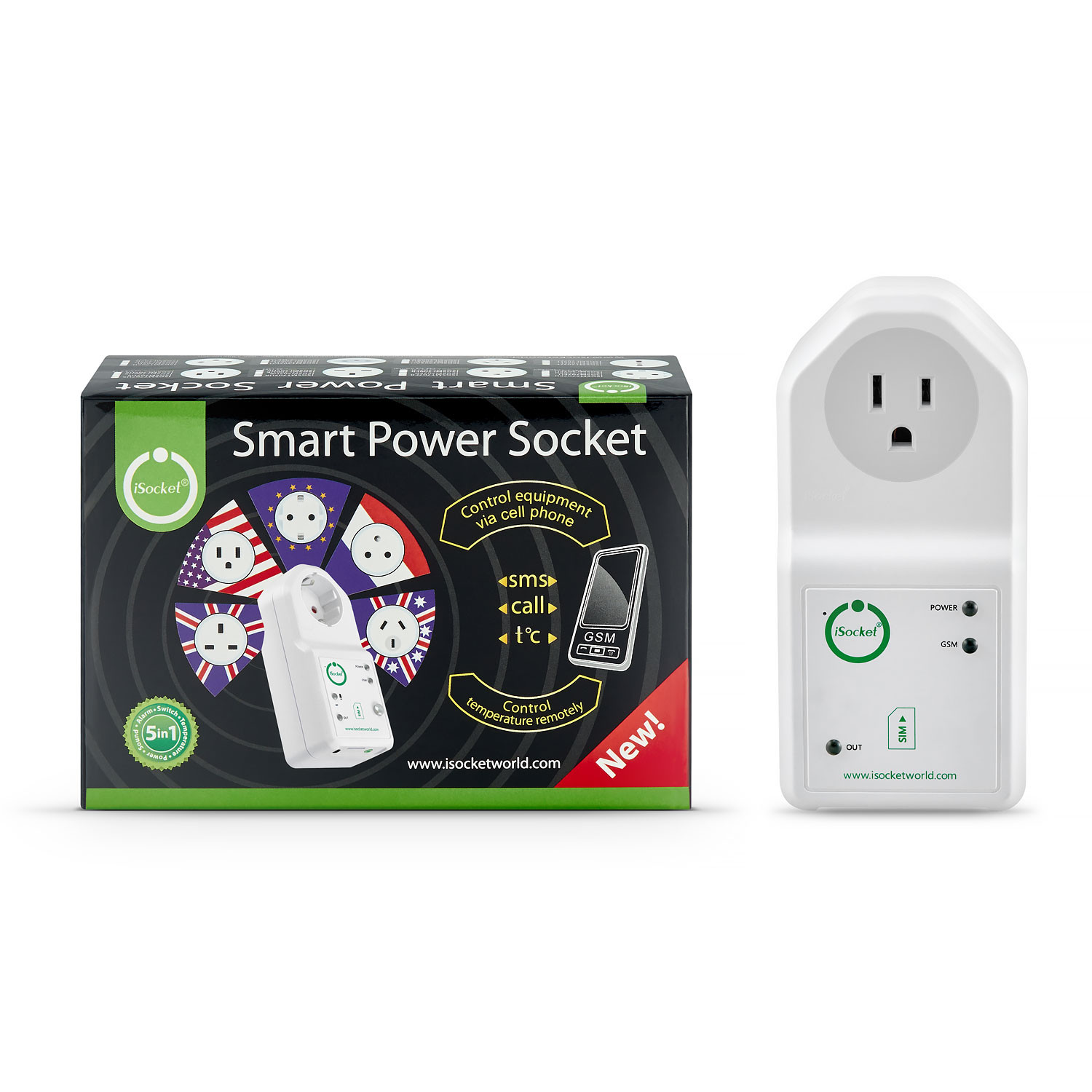 iSocket products for Smart Home monitoring and alarms