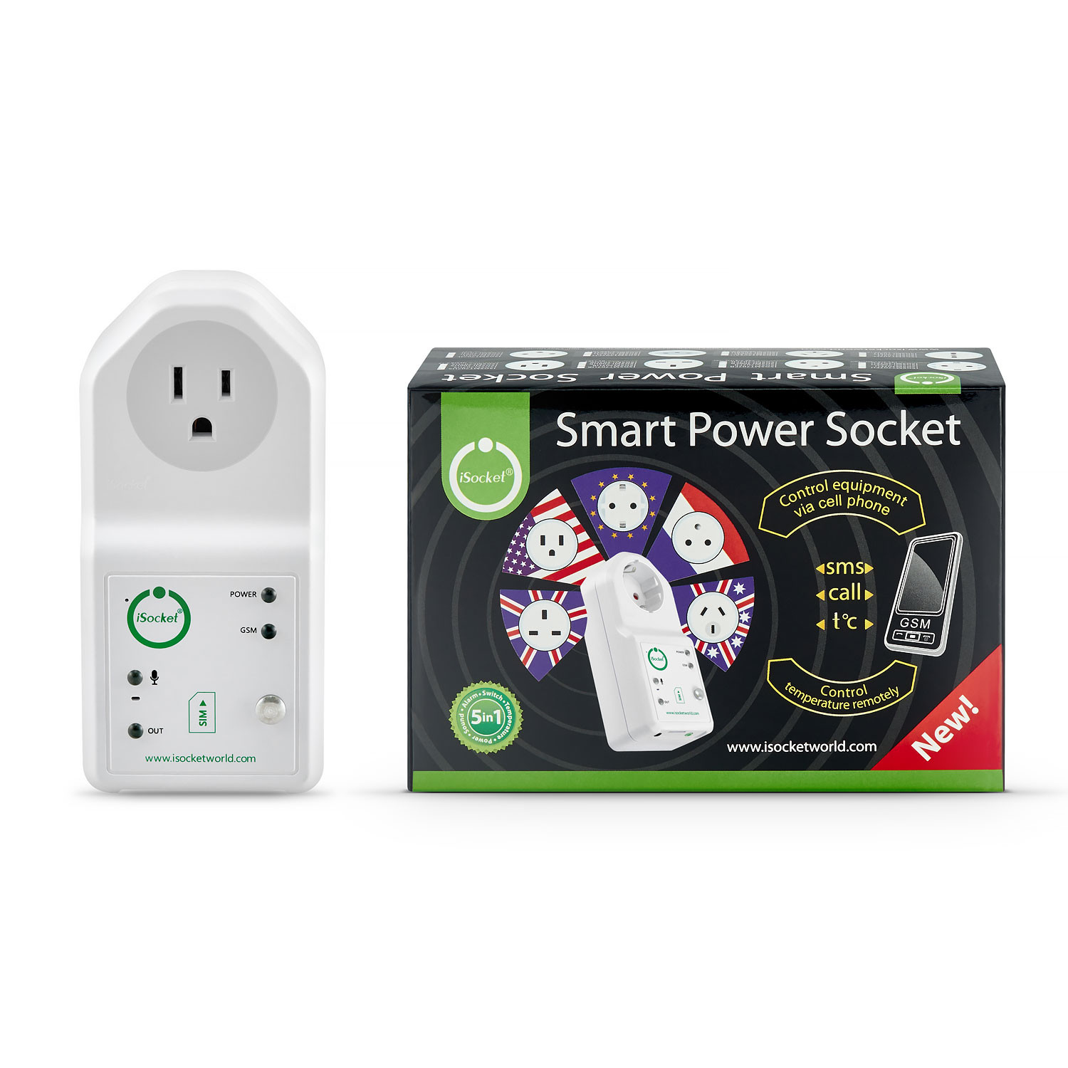 iSocket products for Smart Home monitoring and alarms